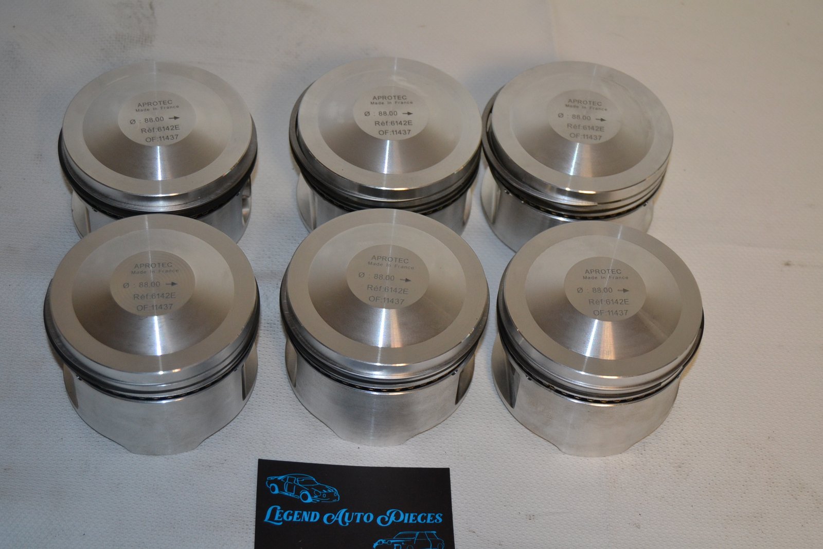 Piston forgé diamètre 88mm pour moteur PRV lot de 6 | legendautopieces